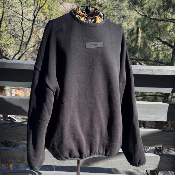 Essentials | Sweaters | Nwt Fear Of God Essentials Black Crewneck ...